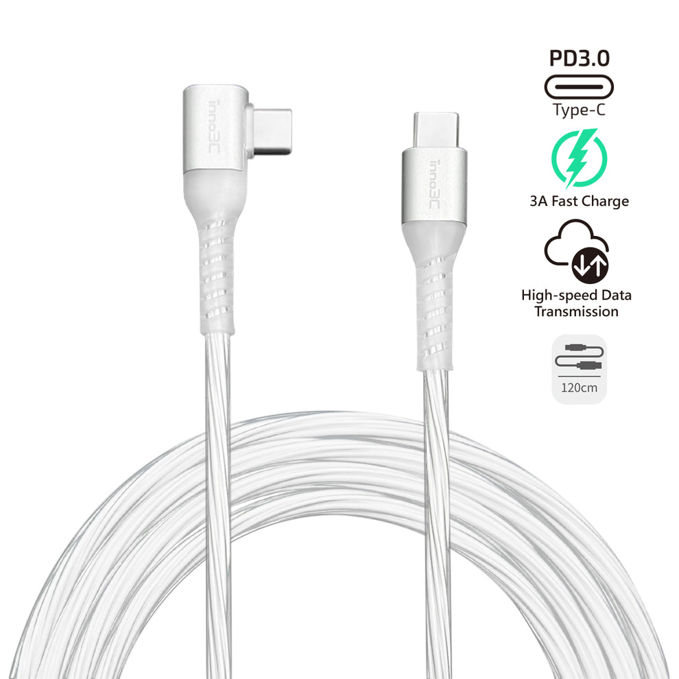 inno3C Type-C to Type-C 60W L-shape Cable i-60CB-12